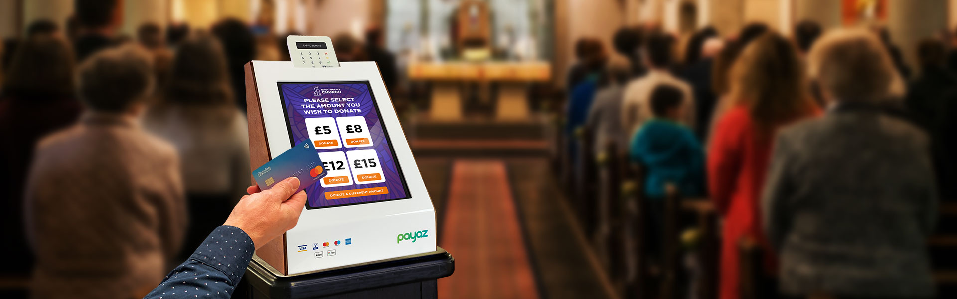 Payaz - Increase donations with contactless technology