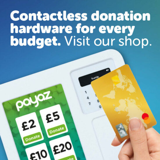 Payaz - Increase donations with contactless technology