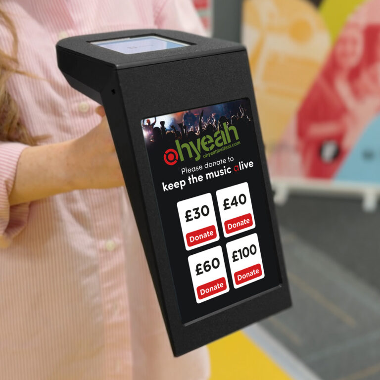 Perfect contactless donation device for charities - Payaz