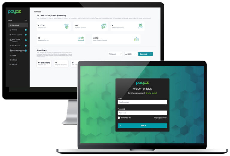 Payaz - Increase donations with contactless technology