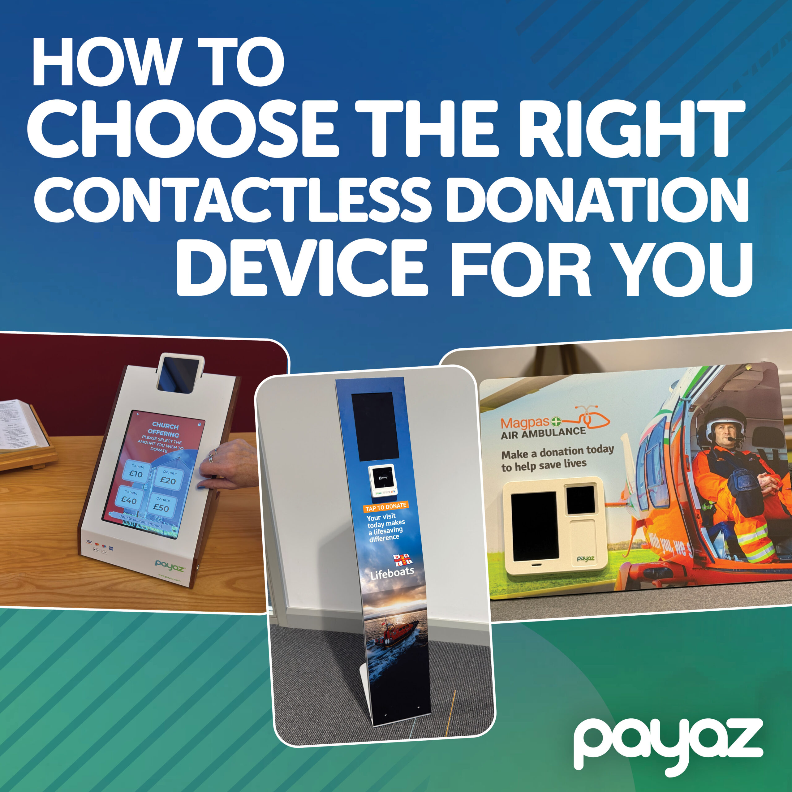How to choose the right contactless donation device - Payaz